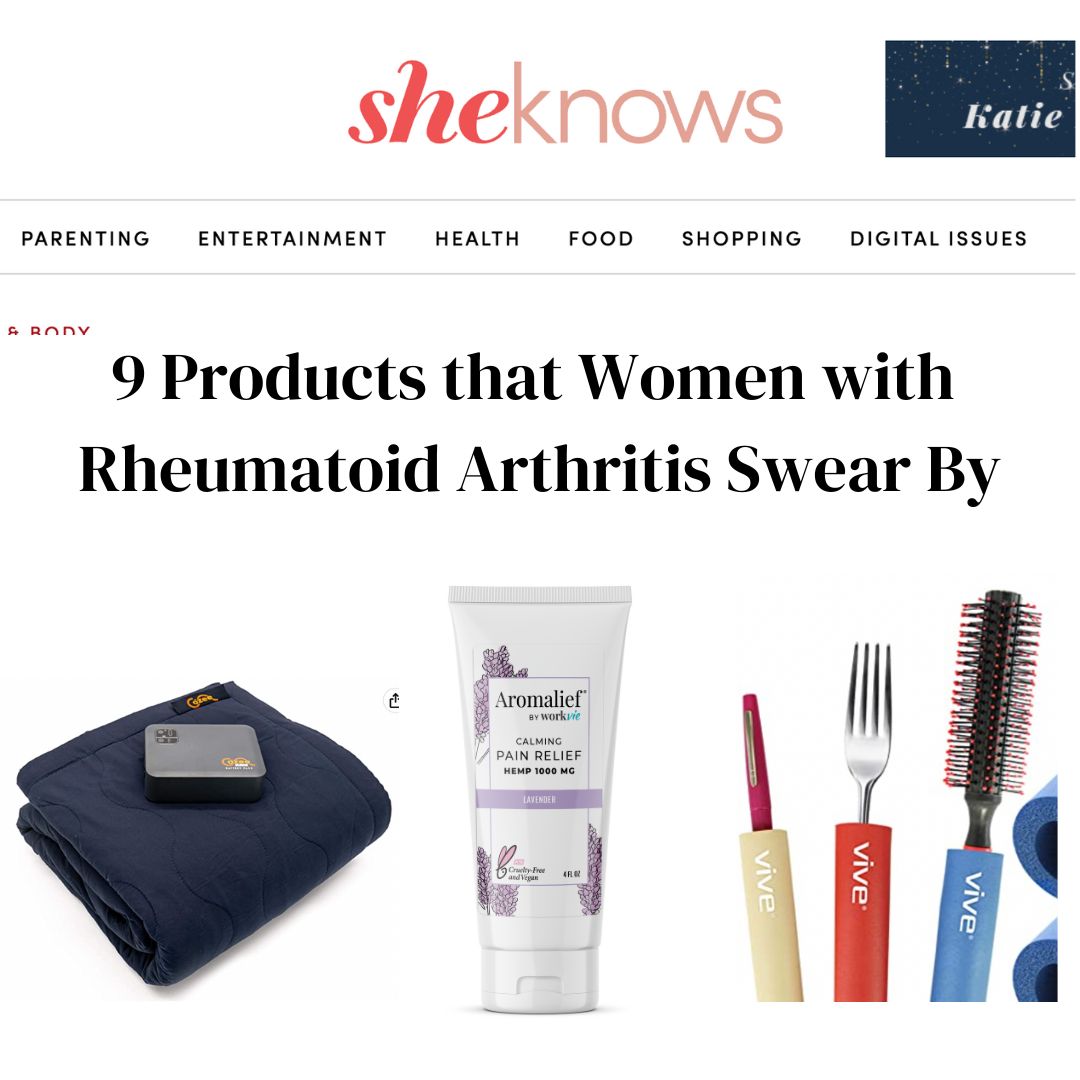 SheKnows selects Aromalief in 9 products women with RA swear by